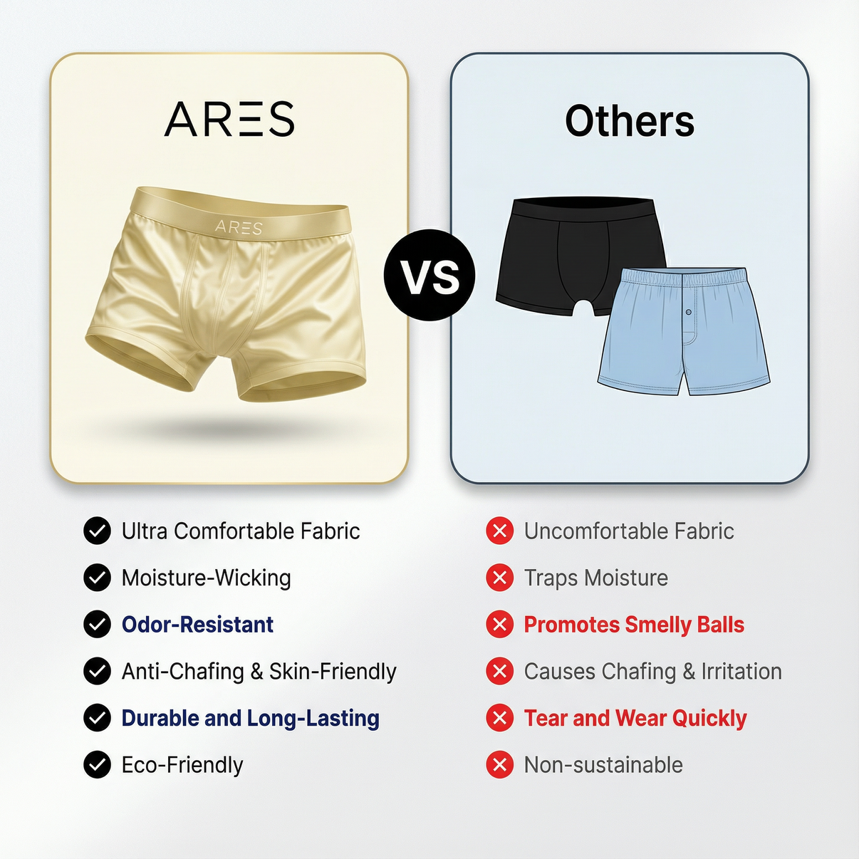 Ares Premium Silk Boxers | All-Day Comfort – Ares Underwear